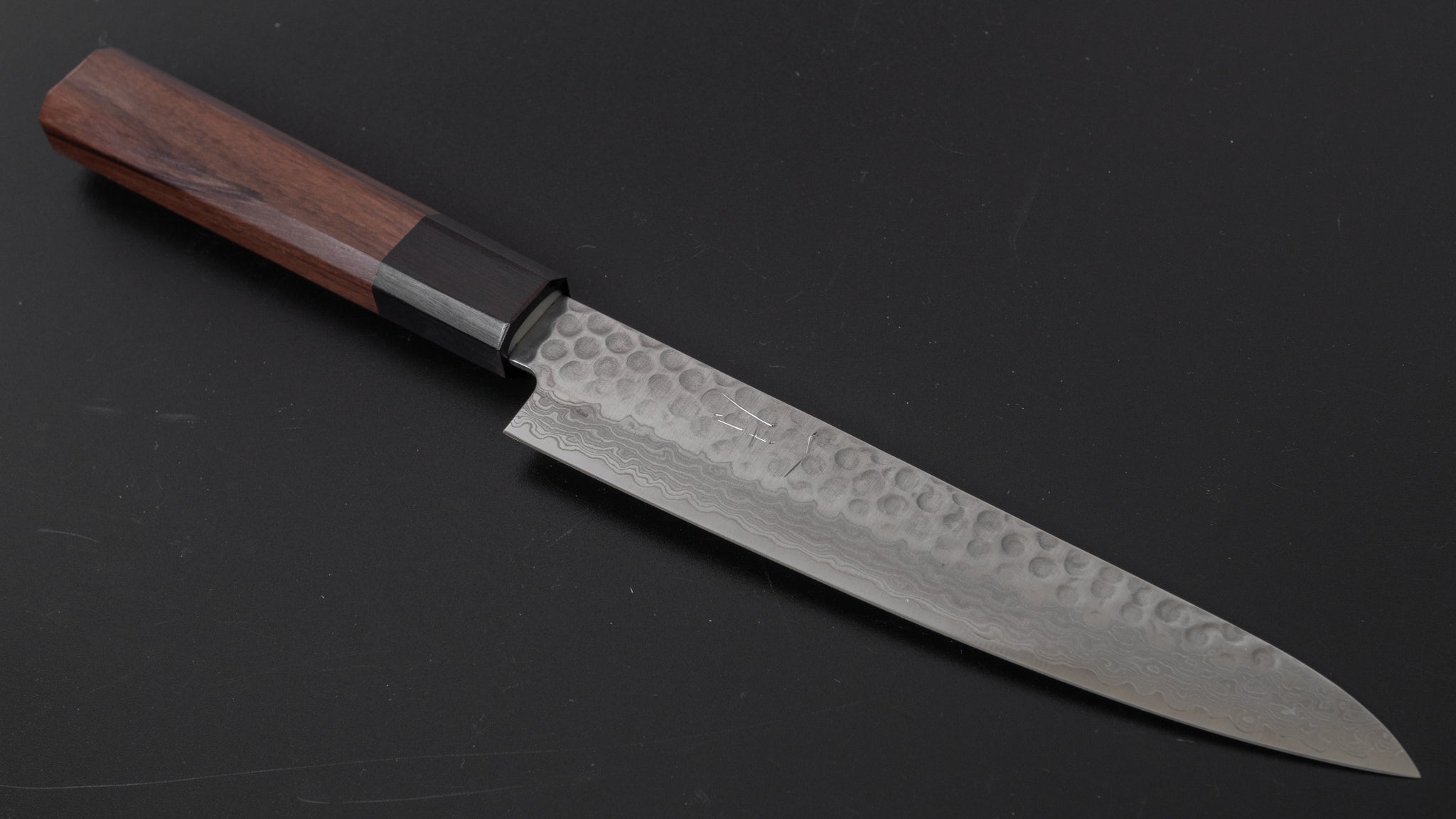 Hitohira HG Tsuchime Damascus Petty 150mm Walnut Handle | – Karasu ...