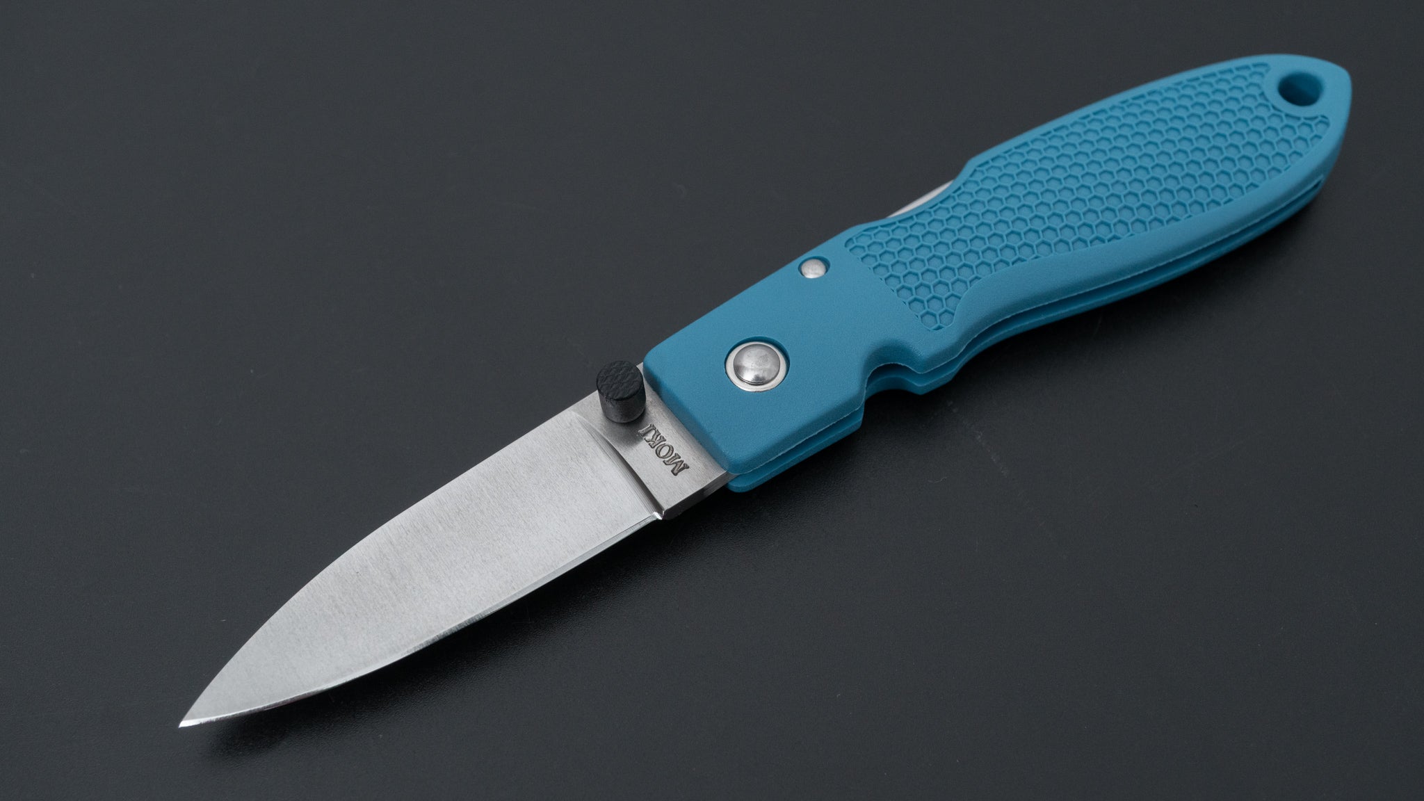 MOKI Coupe Folding Knife Grilon Handle (Grayish Blue) | Other – Karasu ...